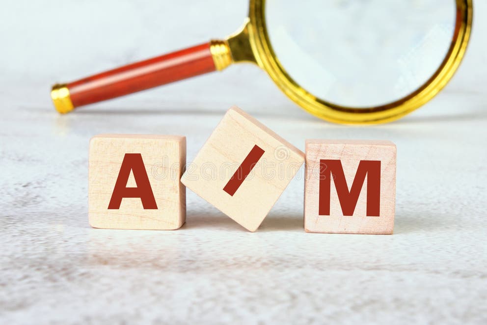 The AIM Concept Word is Assembled from Cubes. Business Concept Stock Image - Image of successful ...