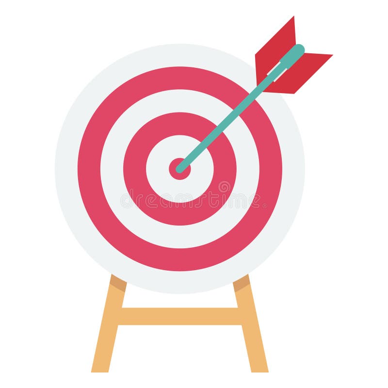 Aim, Crosshair Color Isolated Vector Icon Which Can Be Easily Modified ...