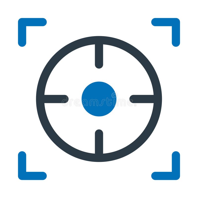 Aim, Crosshair Vector Icon Which Can Easily Modify or Edit Stock Vector ...