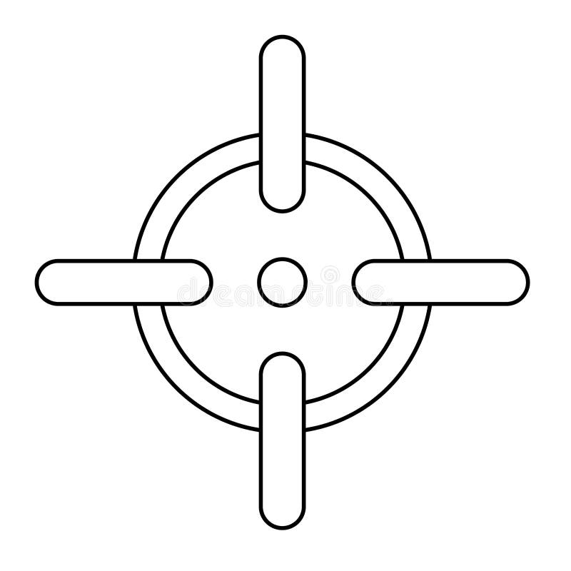 Aim Figure To Fire the Gun Accurately Stock Illustration - Illustration ...