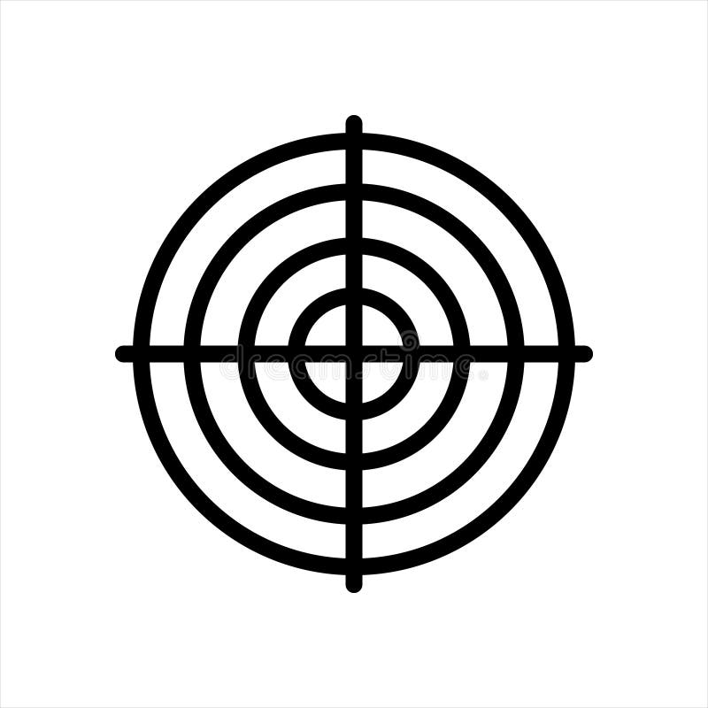 Aim Goal Target Icon Icon Symbol Illustration Design Stock Vector ...