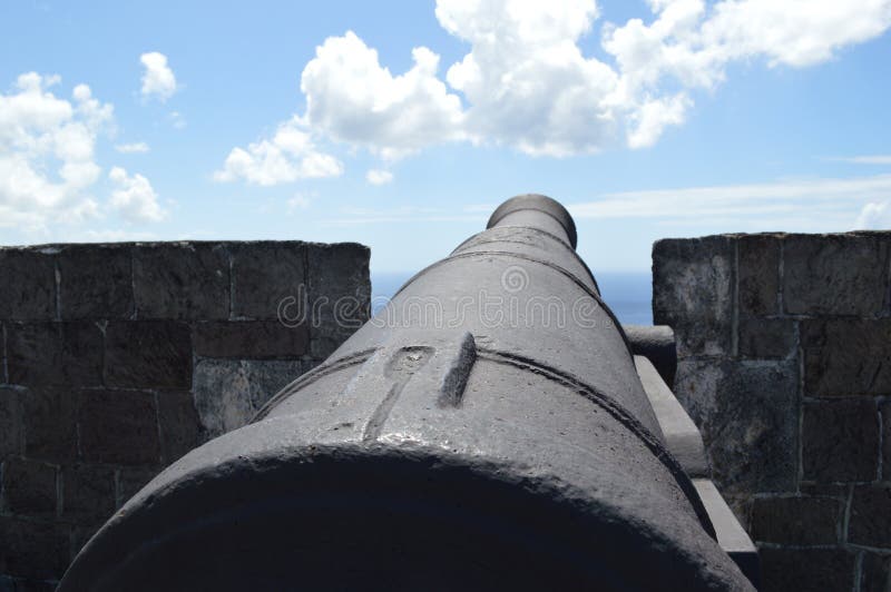 Cannon aiming high stock image. Image of battle, fort - 39288623