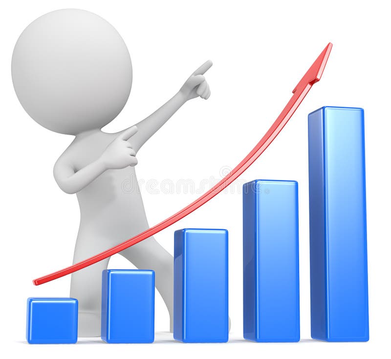 Aim High. stock illustration. Illustration of graph, character - 34139625