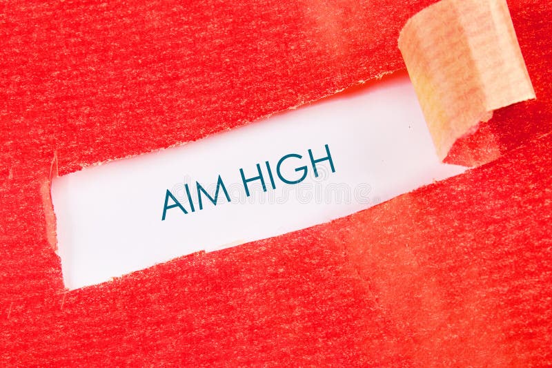Aim High Symbol. Business and Aim High Concept Stock Photo - Image of ...