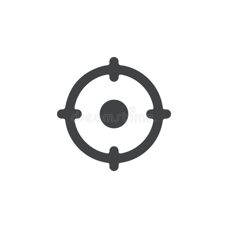 Aim Icon Group Symbol or Sign Vector Stock Vector - Illustration of ...