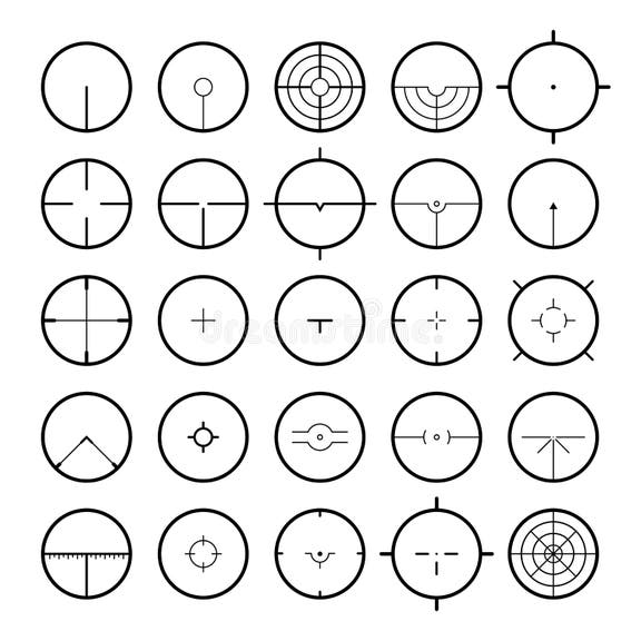 Target Reticles Stock Illustrations – 24 Target Reticles Stock ...
