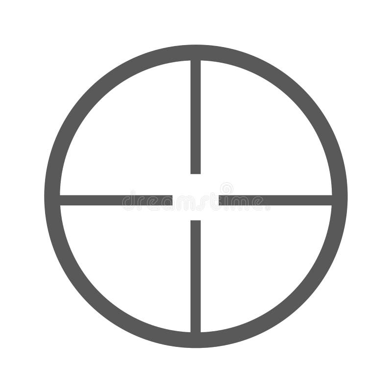 Aim icon simple stock illustration. Illustration of cross - 122988723