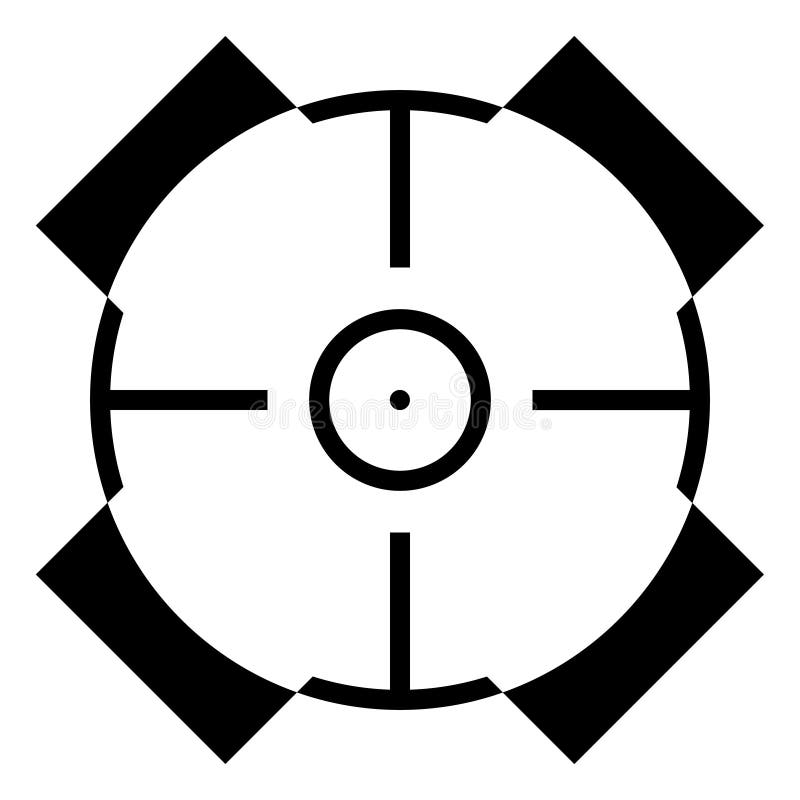 Aim Icon, Target Icon Vector Stock Vector - Illustration of icon, focus ...