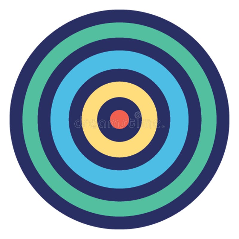 Aim Isolated Vector with Outline Icon Which Can Easily Modify or Edit ...