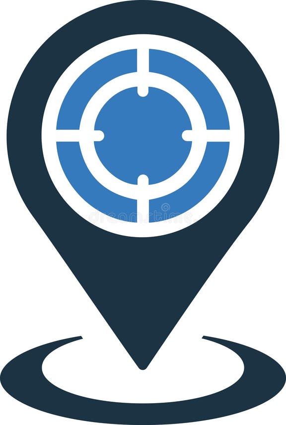 Aim, Pointer, Target Icon. Vector Graphics Stock Vector - Illustration ...