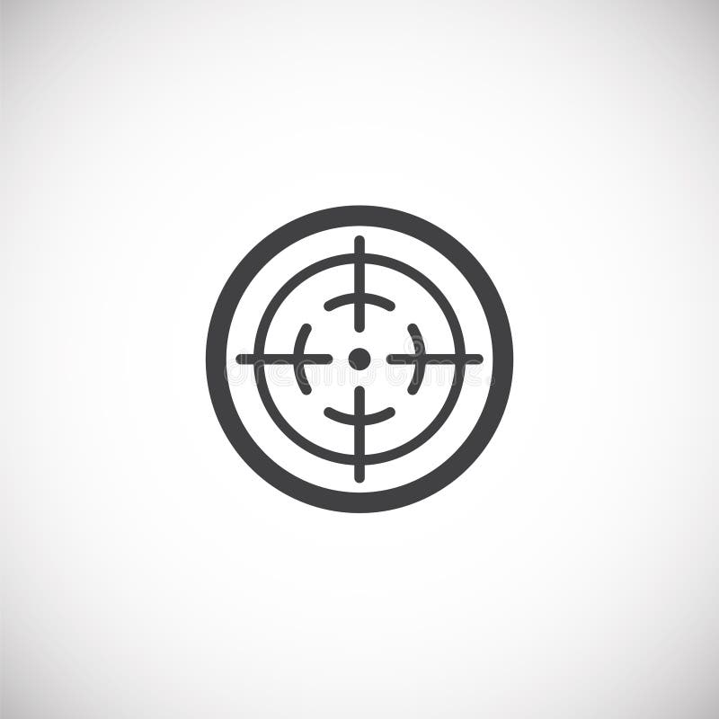 Aim Related Icon on Background for Graphic and Web Design. Creative ...