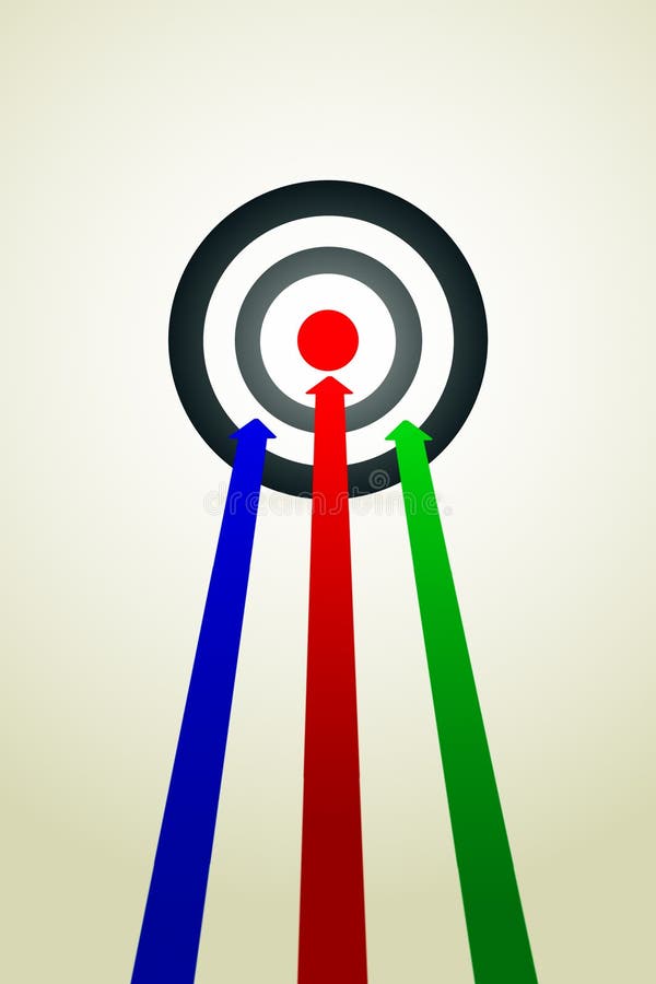 Aim and success concept stock illustration. Illustration of accuracy ...