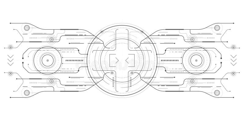 Aim System. Futuristic Aiming .Digital Technology .HUD Digital ...