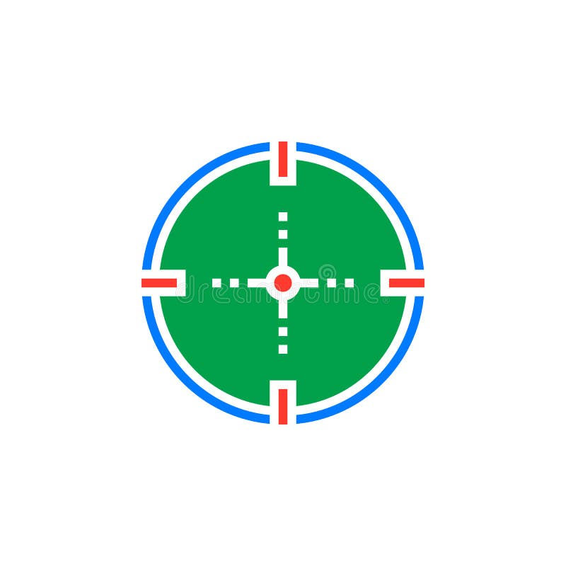Target Flat Icon. Round Colorful Button, Goal Circular Vector Sign ... Target Flat Icon. Round Colorful Button, Goal Circular Vector Sign ...
