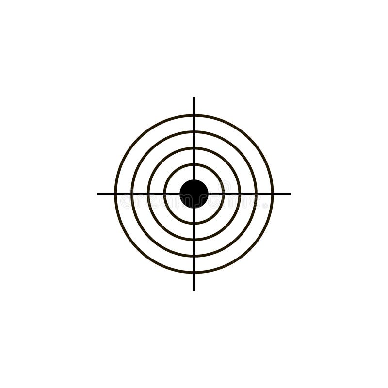 Aim target vector icon stock illustration. Illustration of conceptual ...