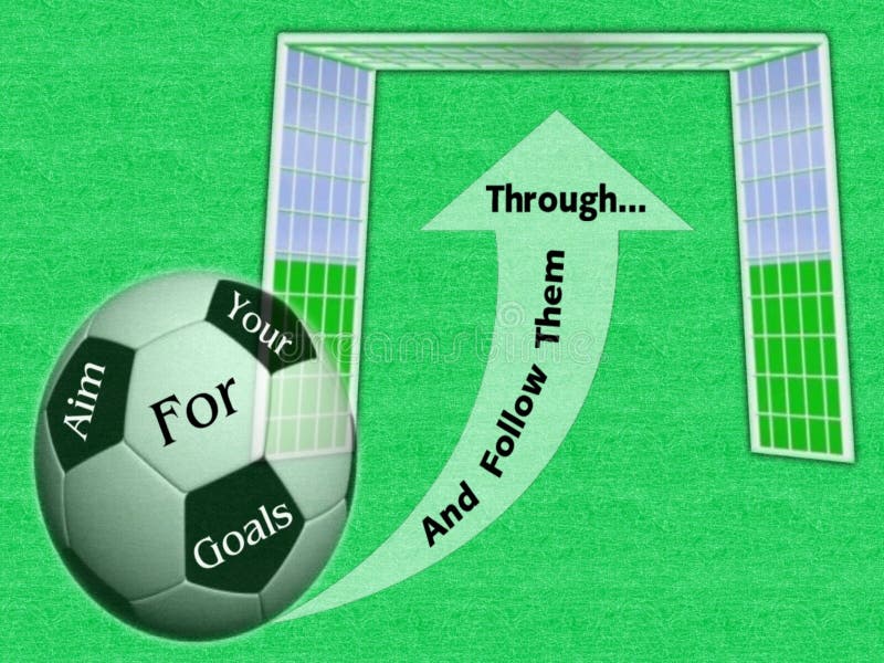 Aim for Your Goals stock photo. Image of display, pitch - 16141392