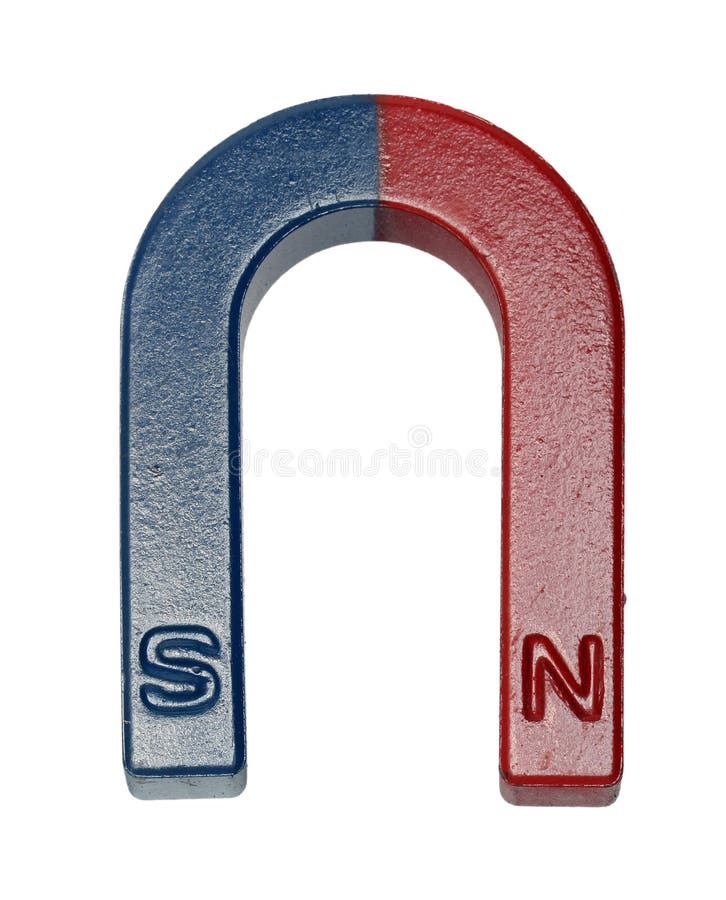 Aimant et clous. photo stock. Image du forme, aimant - 25536024