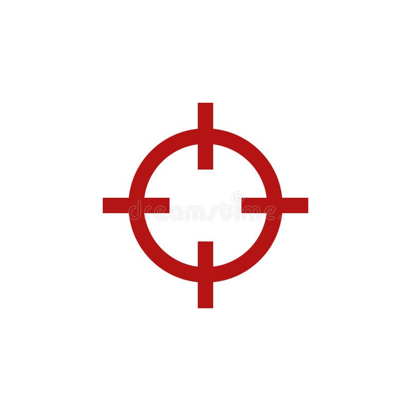 Aiming flat icon stock illustration. Illustration of hitting - 147330758