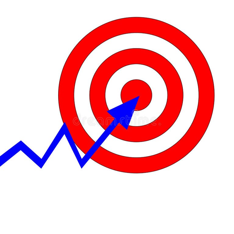 Aiming target stock vector. Illustration of dart, aiming - 8155224