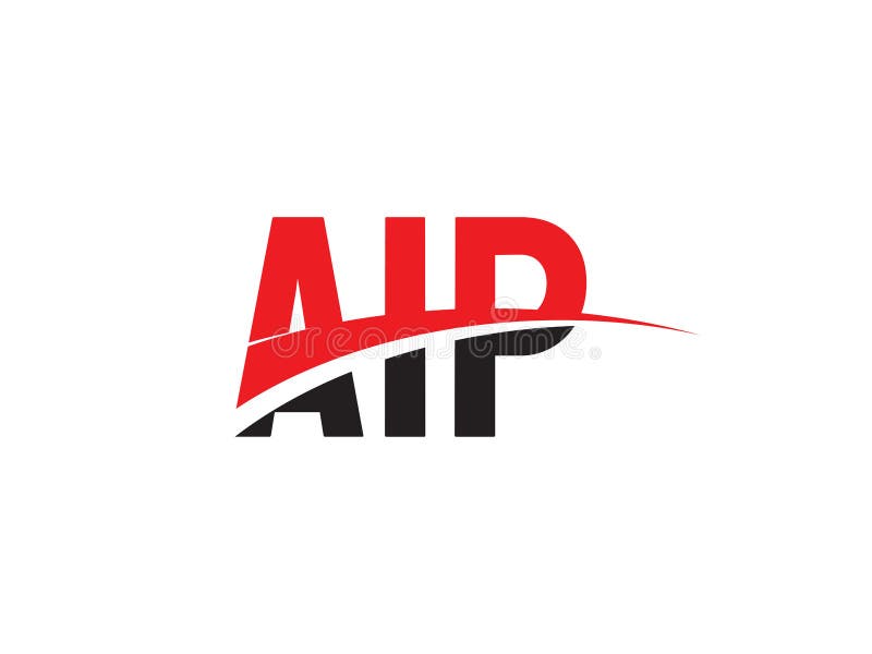 AIP Letter Initial Logo Design Vector Illustration Stock Vector ...
