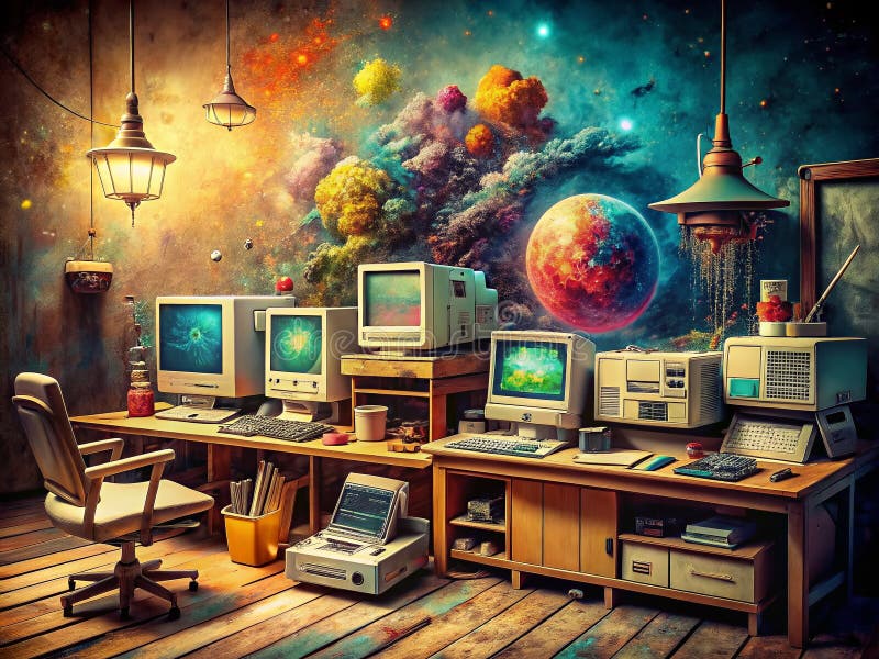 AIPowered Abstract Art a Vintage Vision of Collaborative Creativity Using CuttingEdge Digital ...