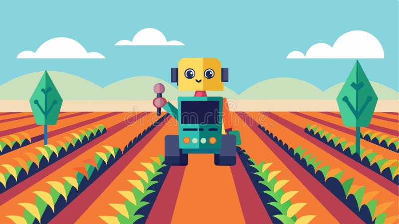An AIpowered Robot Moves through Rows of Crops Using Its Sensors To Collect Data and Improve the ...