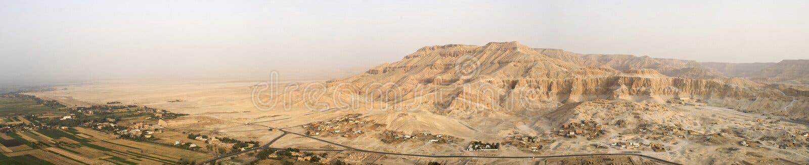 Jericho Cityscape from Judea Desert. Stock Image - Image of desert ...