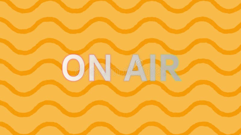 On AIR Animation with Wavy Orange Pattern in School Background Stock ...