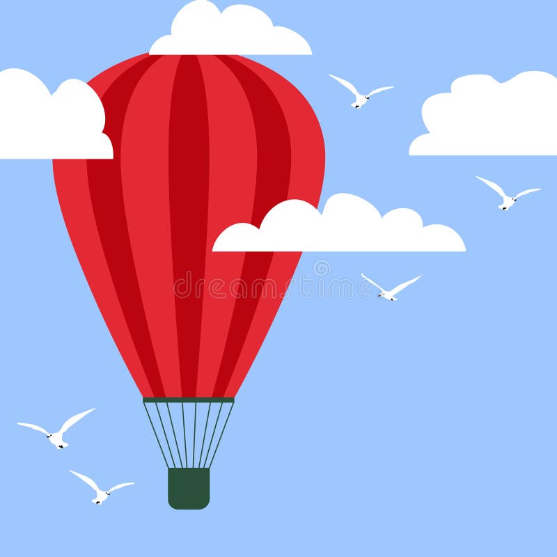 Seagull Balloon Stock Illustrations – 231 Seagull Balloon Stock ...