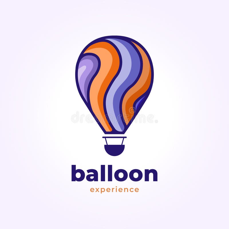 Air Balloon Logo Design Vector. Air Transportation Template ...