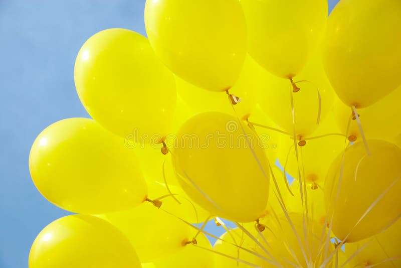 Air-balloons Attached To String Stock Photo - Image of abstract, ball: 18491742
