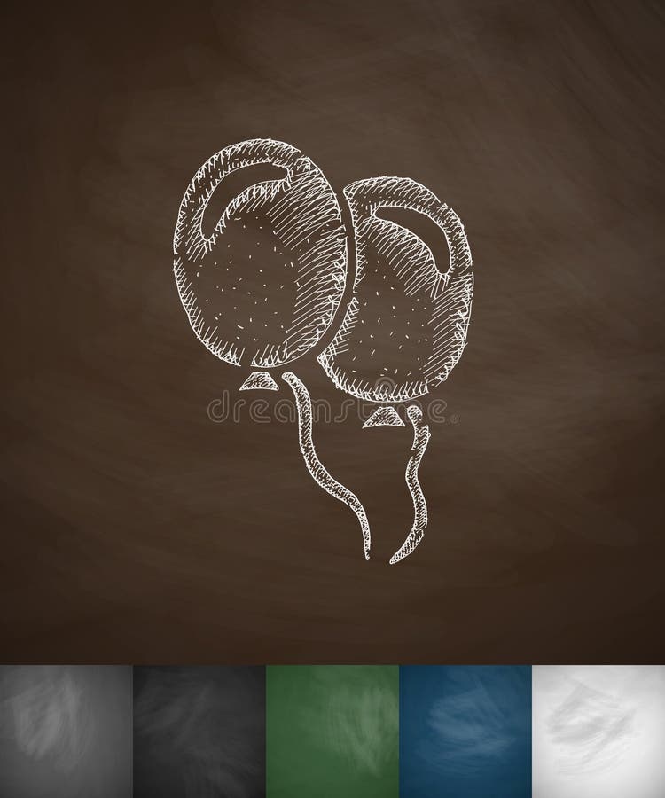 Air Balloons Icon. Hand Drawn Vector Illustration Stock Vector ...