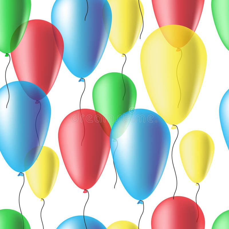 Air Balloons. Seamless Texture Stock Vector - Illustration of effect ...