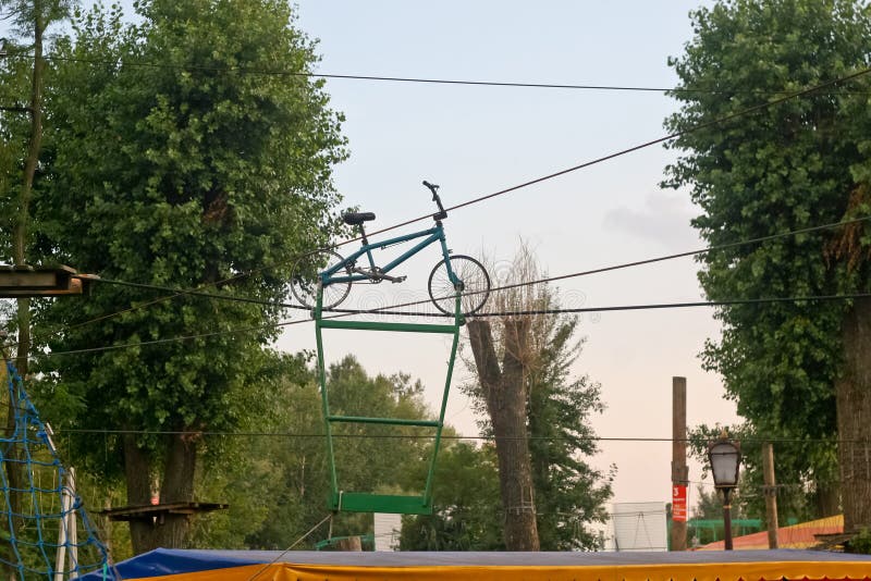 Air Bicycle stock photo. Image of entertainment, drive - 97879558