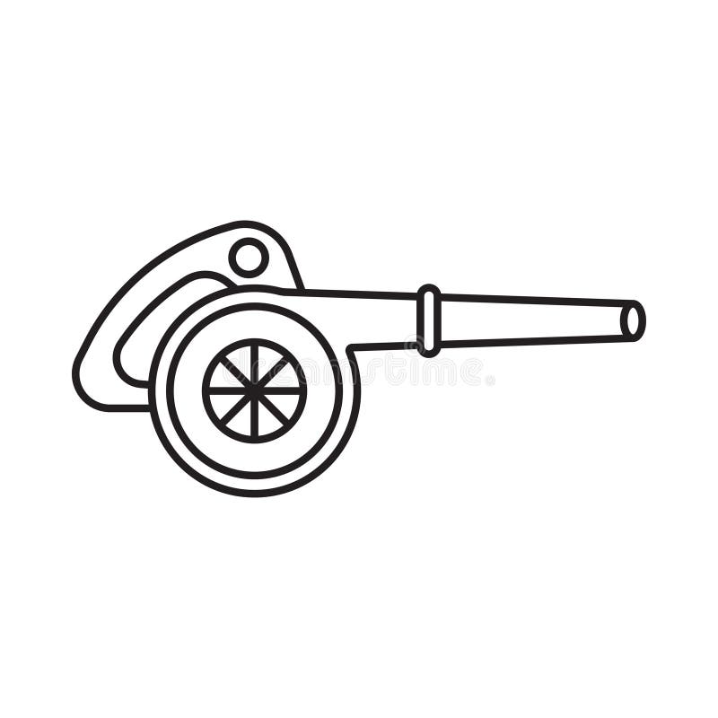 Air Blower, Leaf Blower, Air, Electric Blower Icon Stock Vector ...