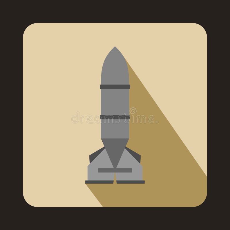 Anti-aircraft Warfare Flat Icon Stock Illustration - Illustration of ...