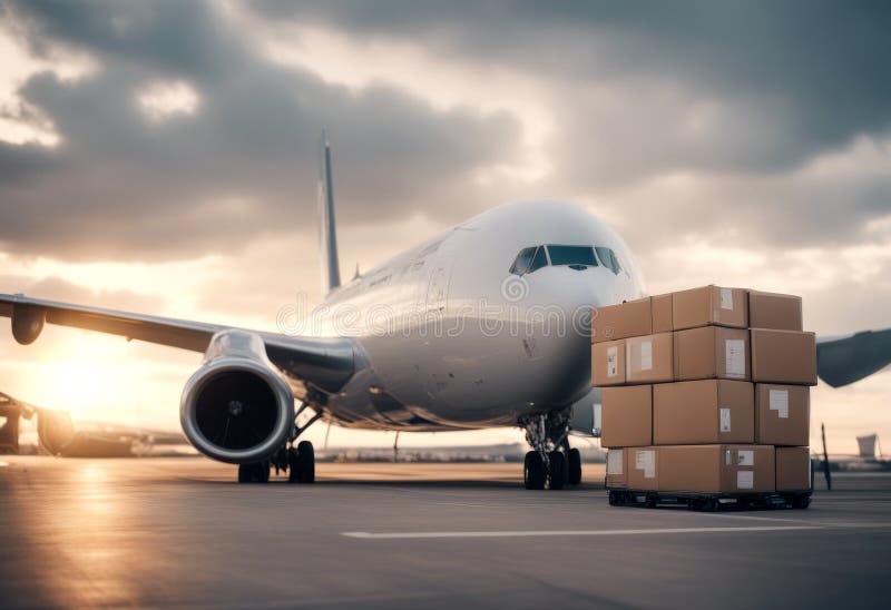 Air Boxes Packages Delivered Logistic Shipping Ready Cargo Loading ...