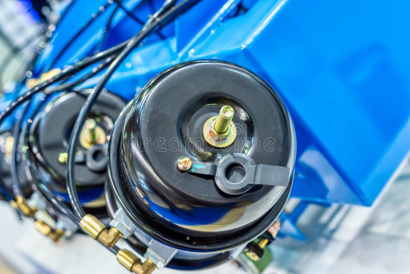 Air tanks for brake system stock image. Image of tanks - 114689159