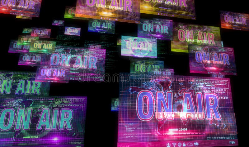 Broadcasting abstract logo stock vector. Illustration of emblem - 76536821