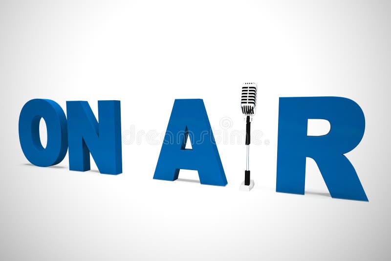 On Air Broadcasting Means Transmitting or Telecasting Programs - 3d ...