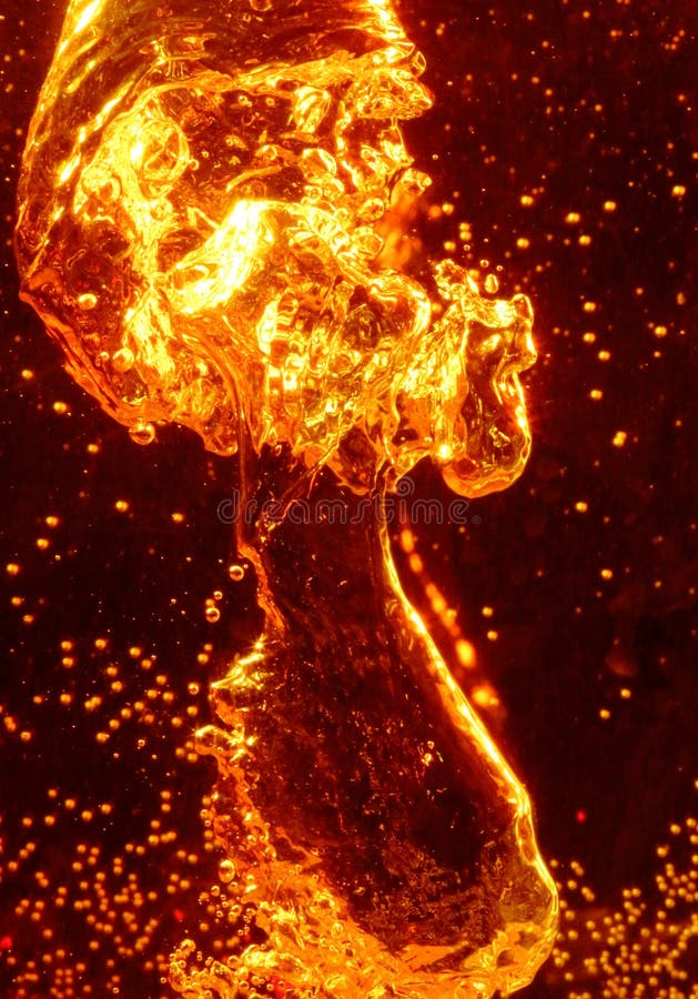 Air bubble in amber water stock photo. Image of details - 37813790