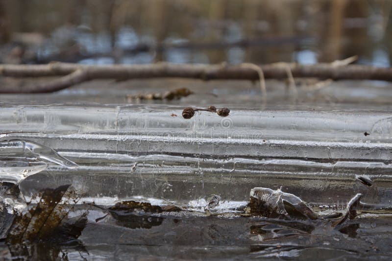 Air Bubbles In Ice And Water Stock Image Image Of Cold Frozen 111240139