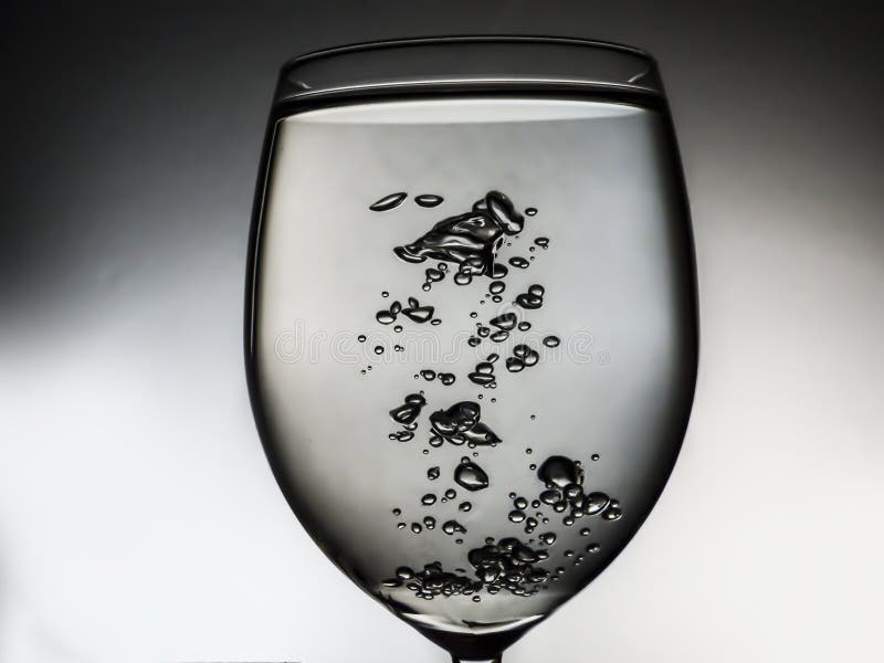 Air bubbles in the glass stock image. Image of ocean - 138652069