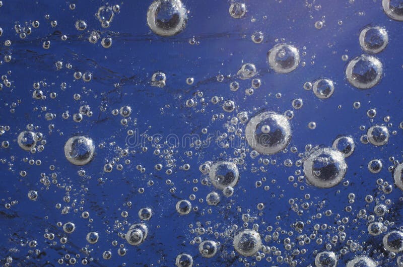 Air Bubbles in the Ice Lit by the Sun Stock Photo - Image of abstract ...