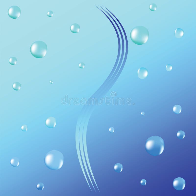 Air Bubbles Rising from Water. Vector. Stock Vector - Illustration of ...