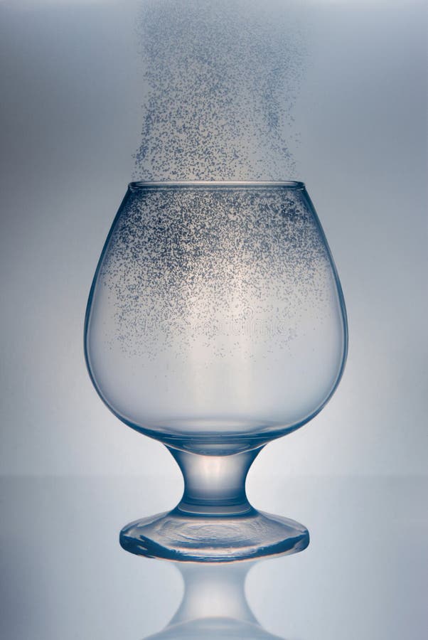 Air Bubbles Running Up from Brandy Glass Stock Photo - Image of ...