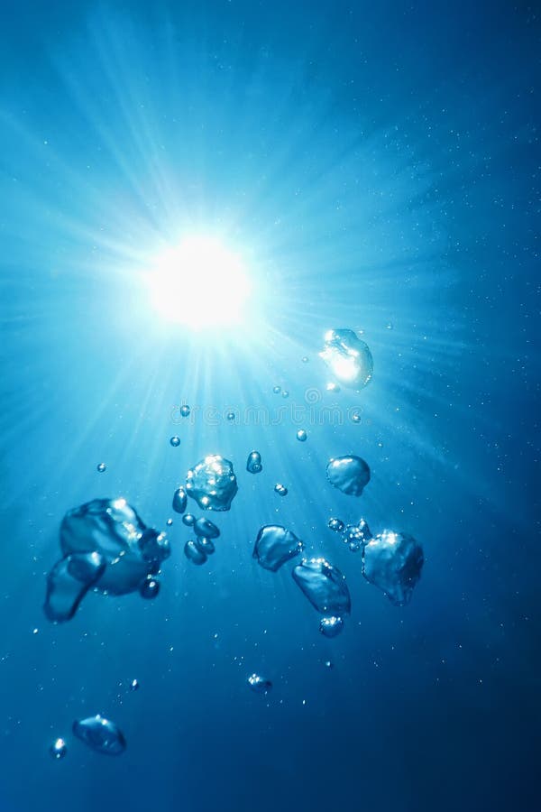 Air Bubbles, Underwater Bubbles Stock Photo - Image of blue, clean ...