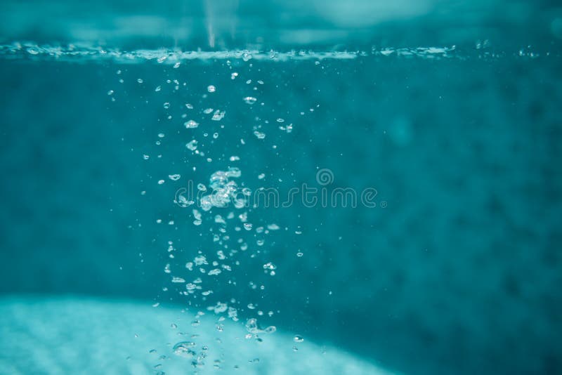Air Bubbles in Water in Swimming Pool Stock Image - Image of underwater ...