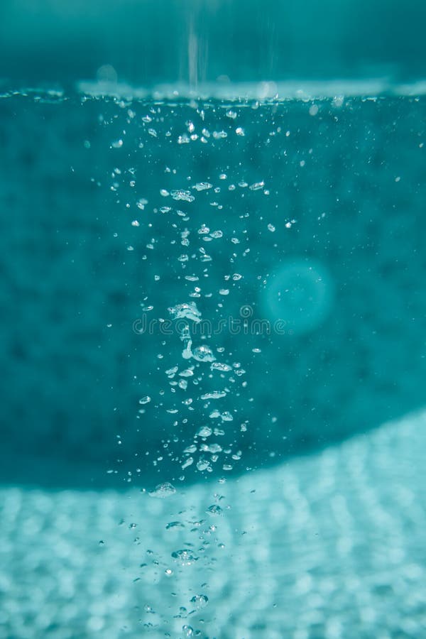 Air Bubbles in Water in Swimming Pool Stock Image - Image of underwater ...