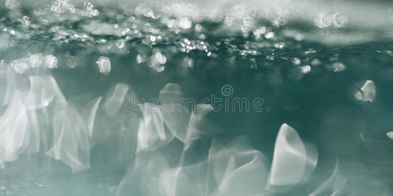 Air Bubbles in Water in Swimming Pool Stock Photo - Image of clear ...
